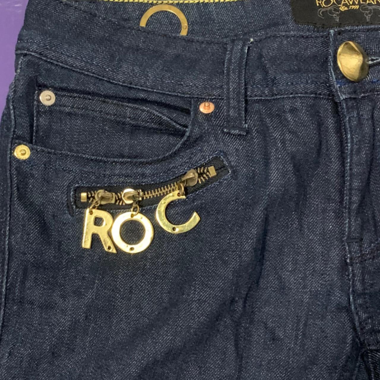 Rocawear denim jeans. Low rise and bootcut. Has the... - Depop