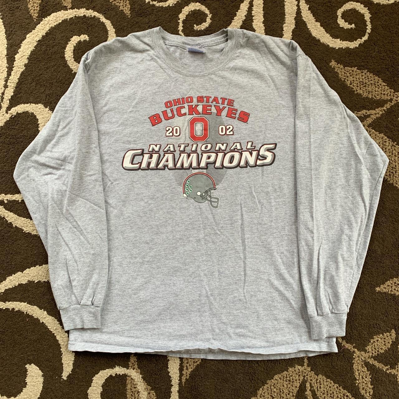 Vintage 2002 Ohio State Buckeyes National Champions... - Depop
