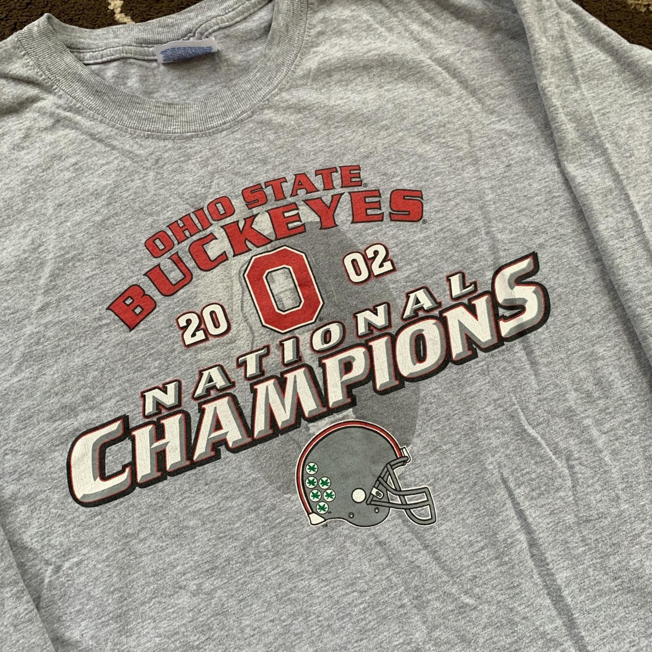 Vintage 2002 Ohio State Buckeyes National Champions... - Depop