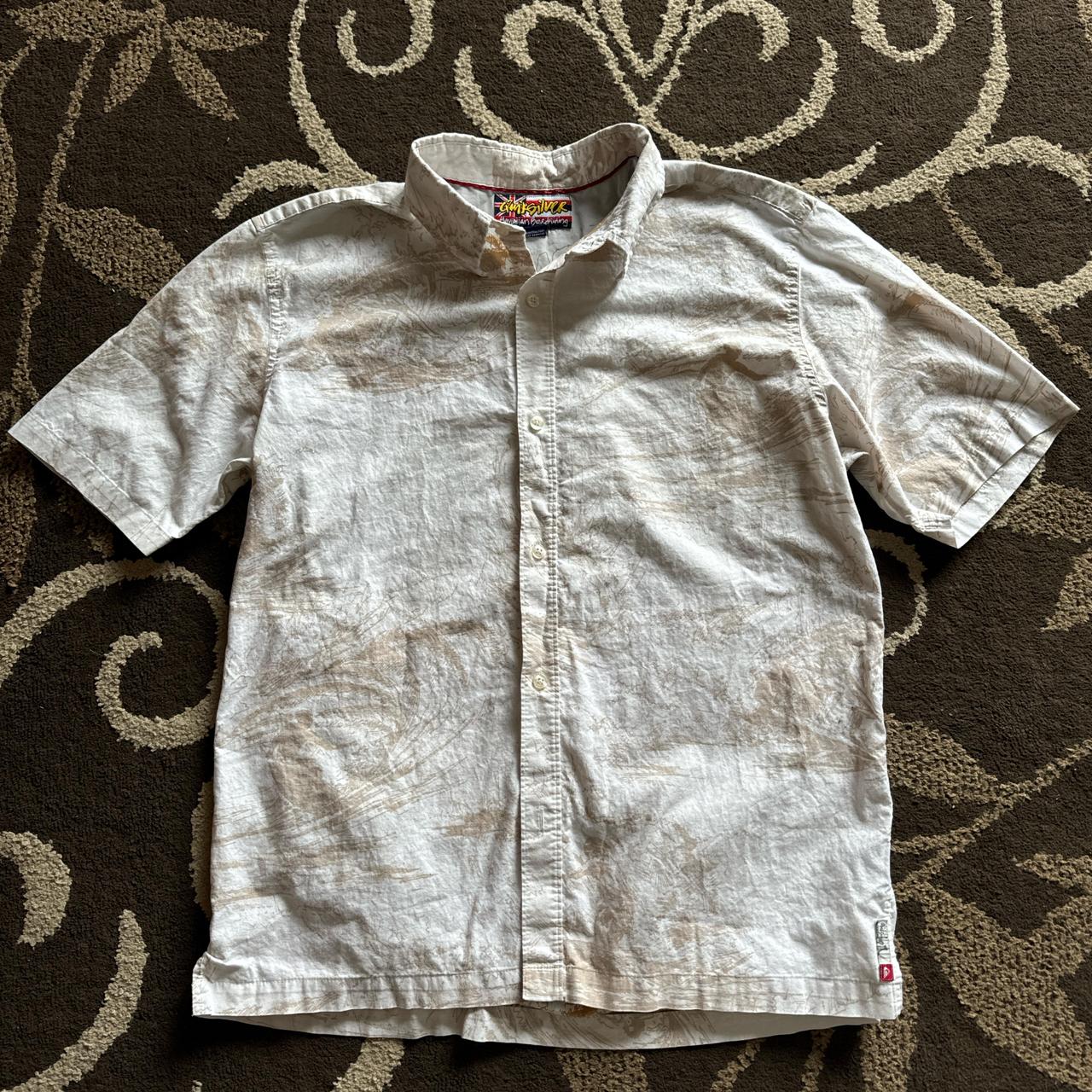 Vintage Y2K Quicksilver Button Up Size M Great... | Depop
