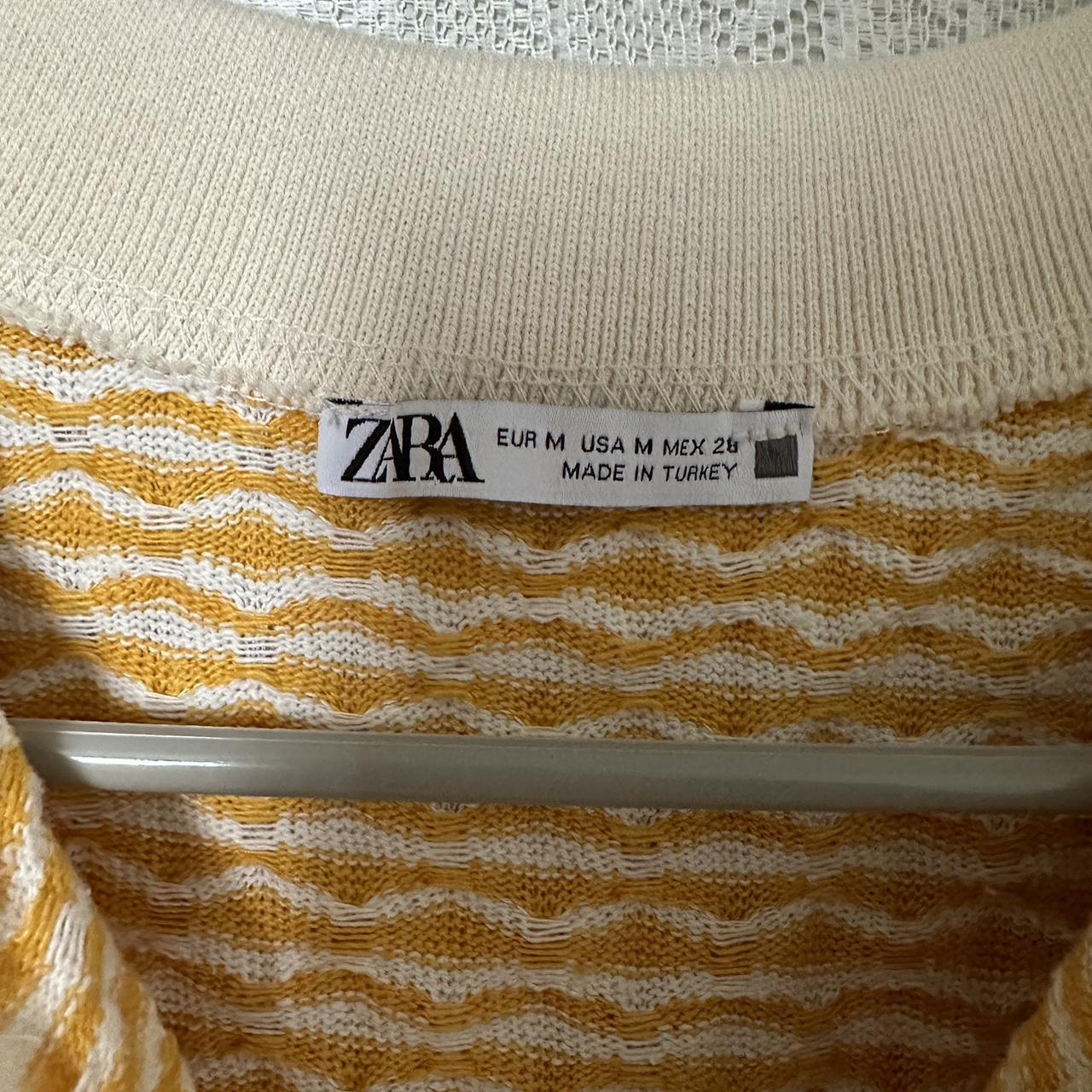 Yellow Zara top, so comfy and vintage look. - Depop
