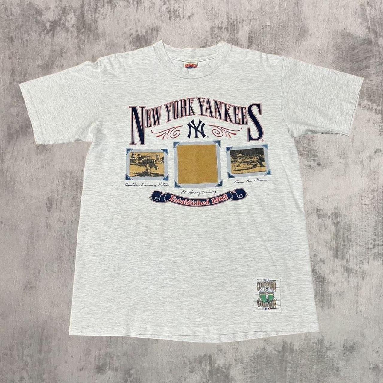 Vintage 90s Nutmeg MLB New York Yankees Patched... - Depop