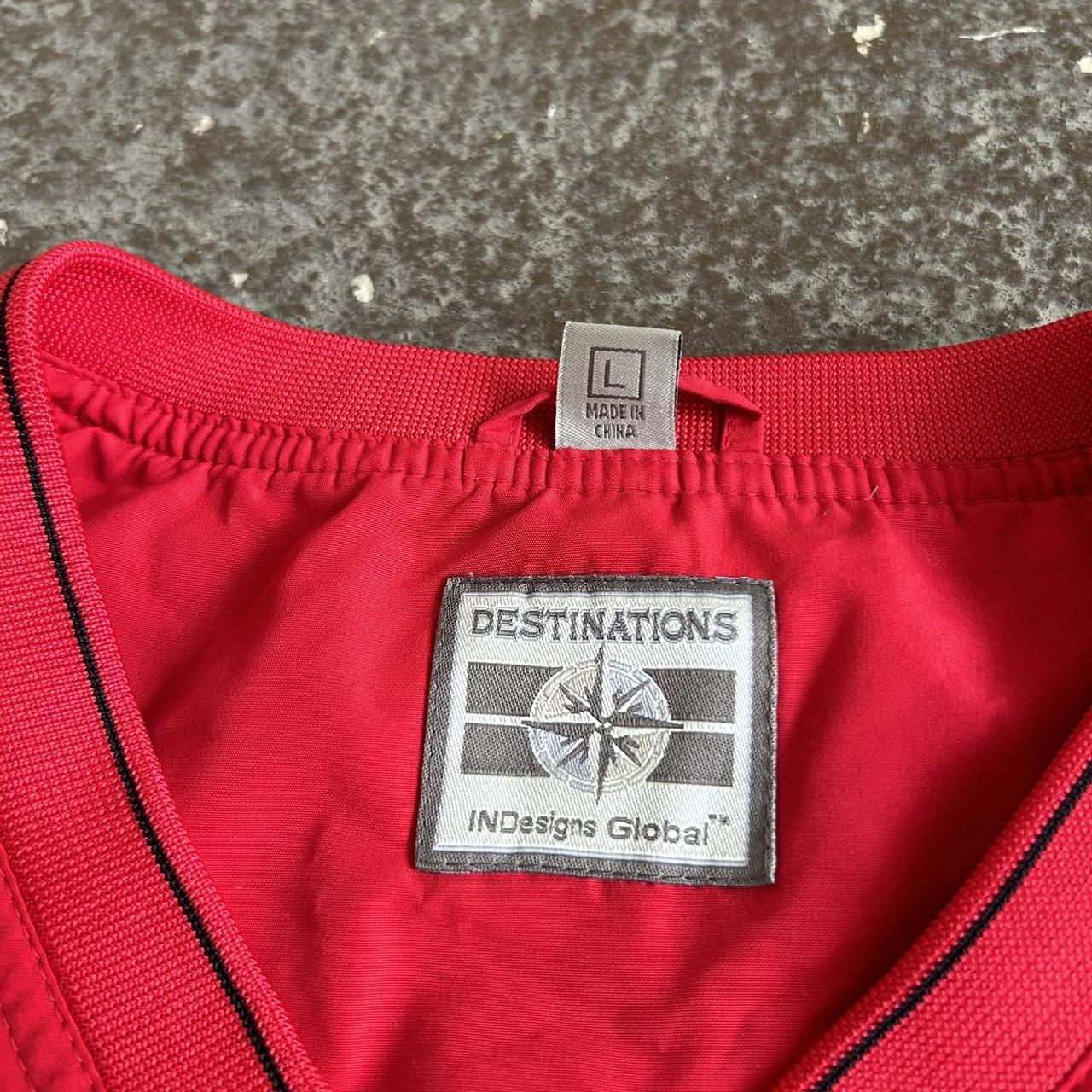 Vintage Y2K Budweiser Beer Windbreaker Size: L /... - Depop