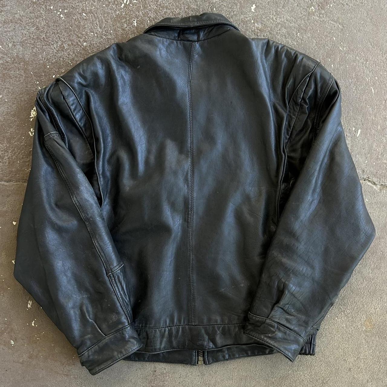 Vintage 90s U2 Wear Me Out Leather Jacket Size:... | Depop