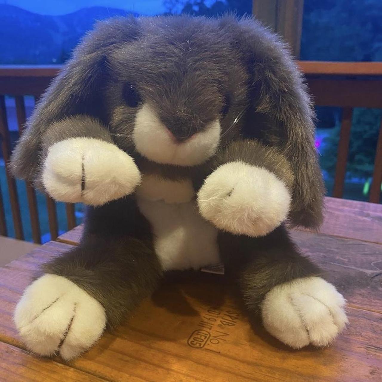 Rare Vintage 1987 bunny rabbit plush, hard to find.... - Depop