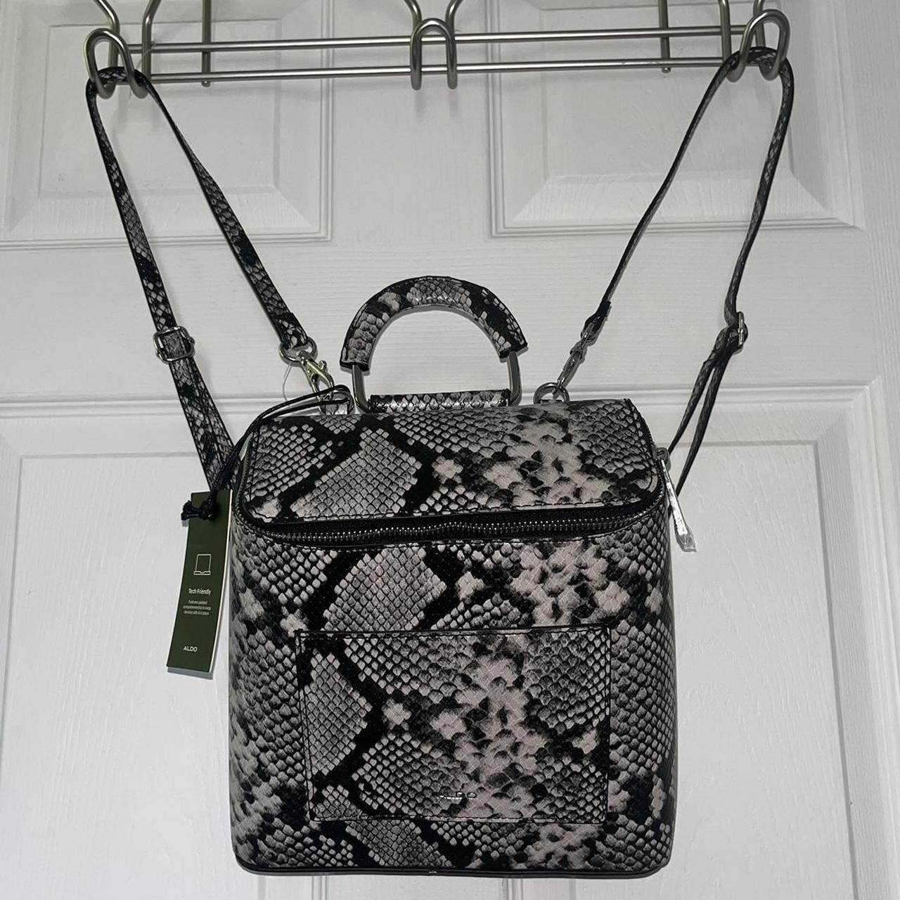 Aldo Snake Skin Adjustable Purse/Backpack #aldo... - Depop