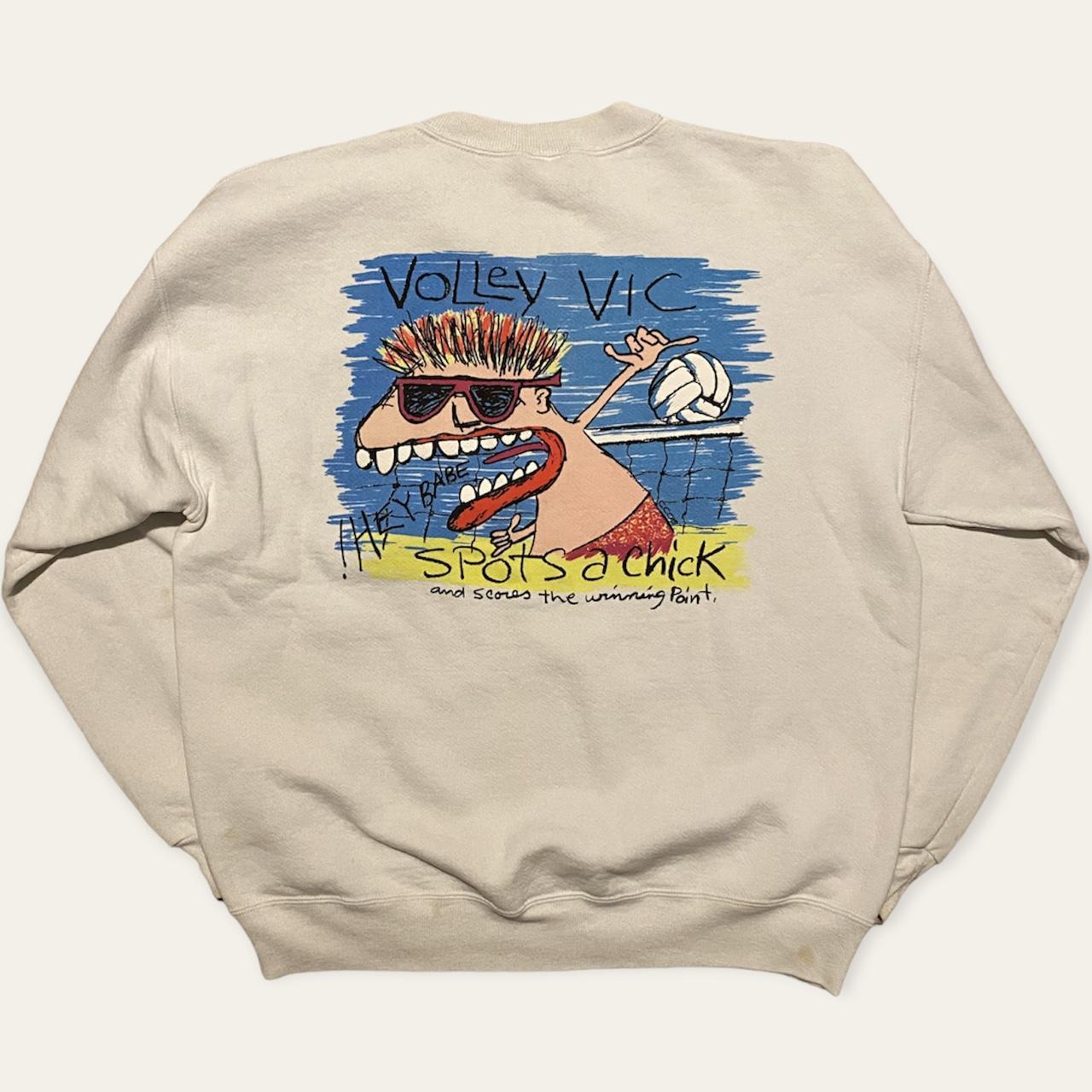 Vintage 90s Volley Vic Pro Beach Volleyball Crude... - Depop