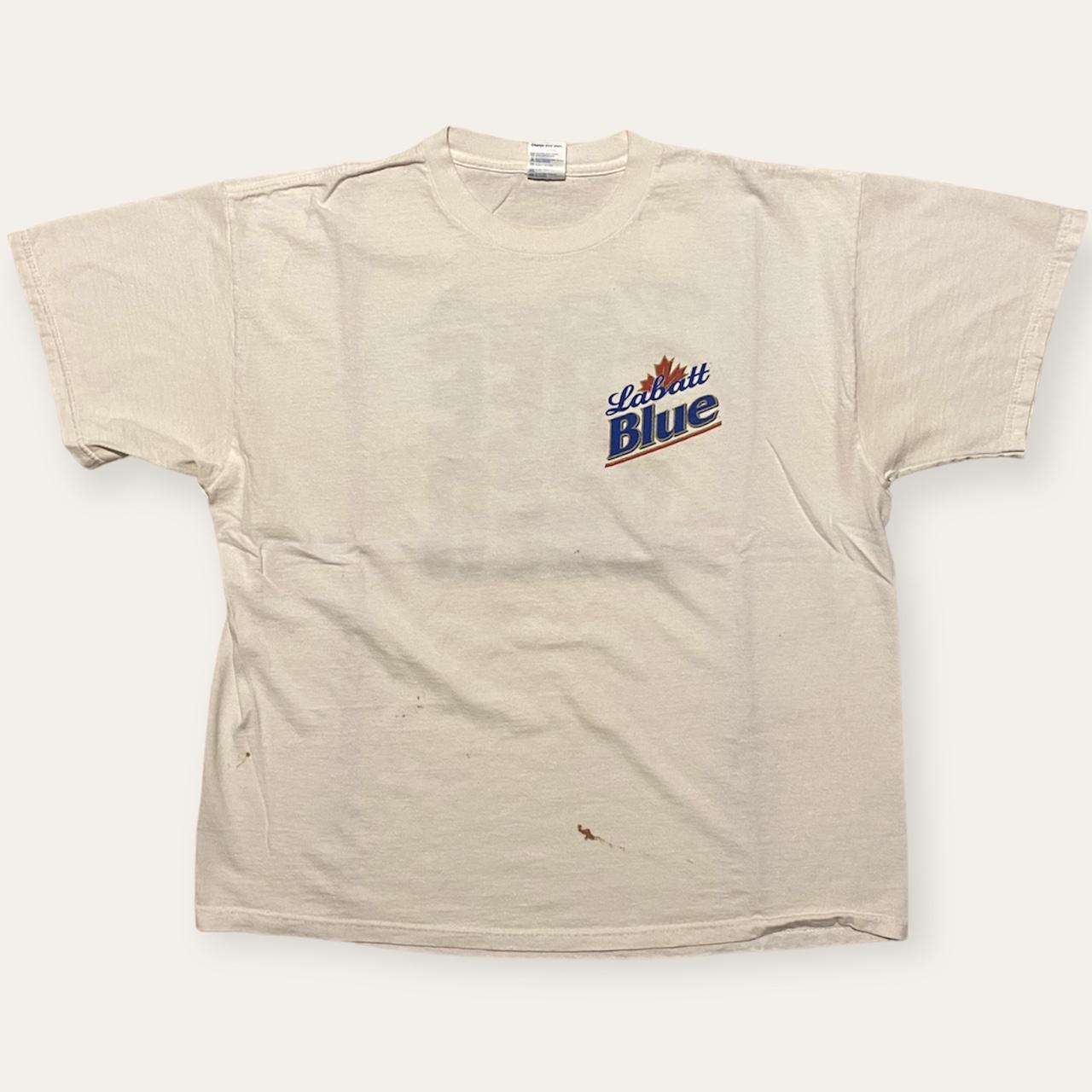 Vintage Labatt Blue Canadian Beer 97 Rock Radio T... - Depop