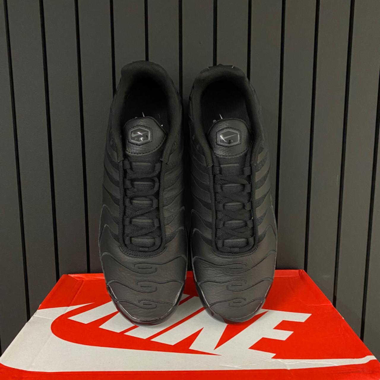 Nike Air Max TN Triple Black Leather ☑️ Brand new... - Depop