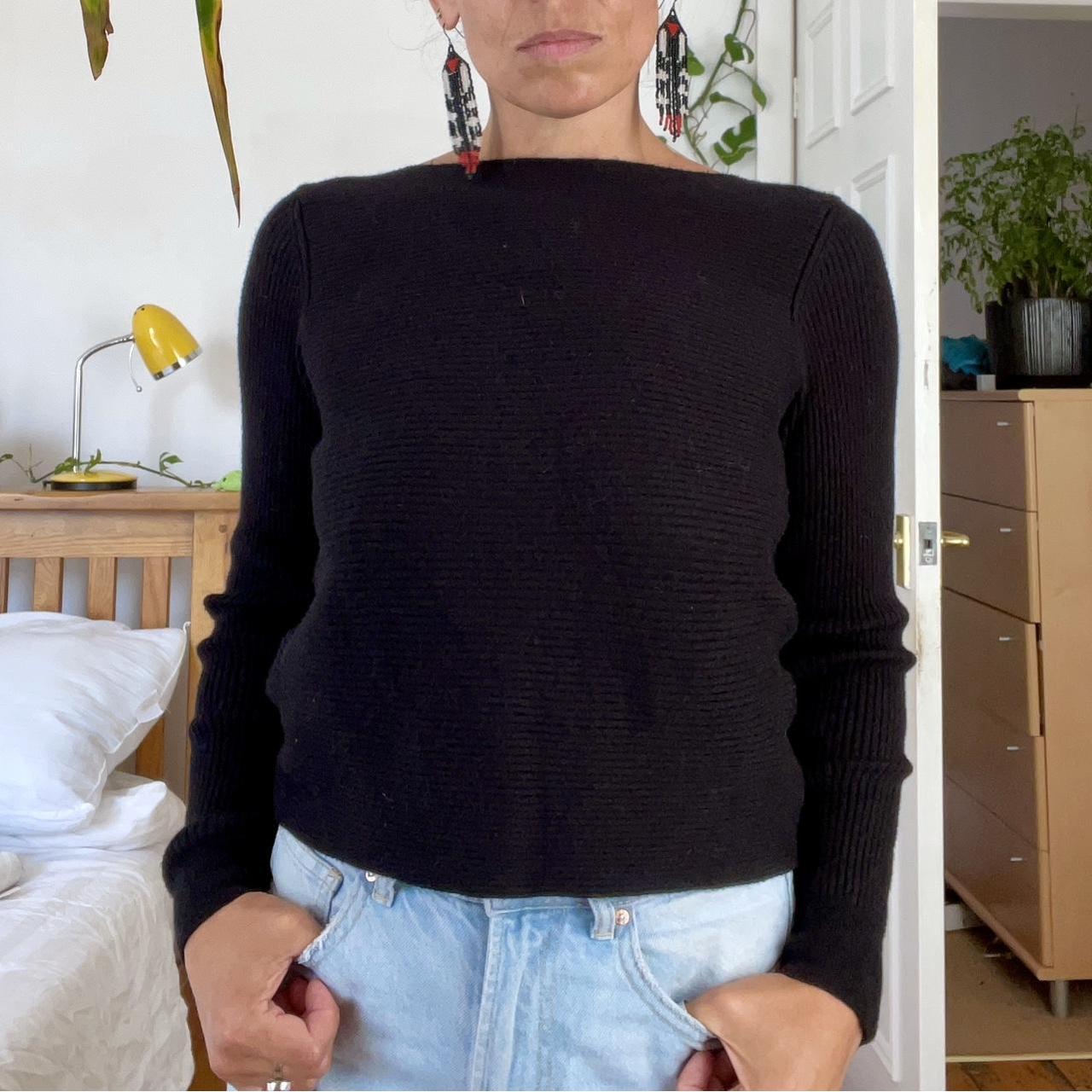 Gorgeous twist back MANGO jumper. Size 8 Excellent... - Depop