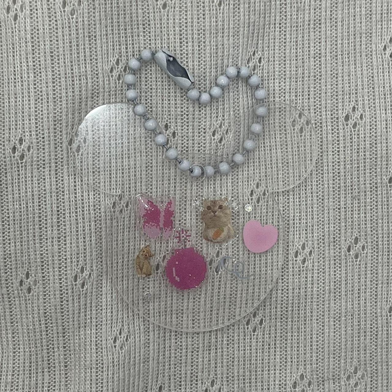 Pink deco keychain Kpop top loader💌 Sunoo pc does... - Depop