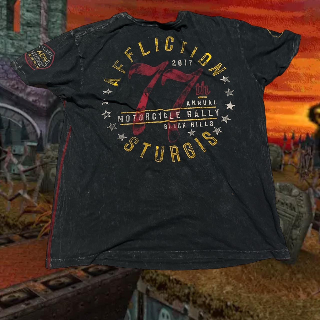 hard asf motorally affliction shirt old fashion... - Depop