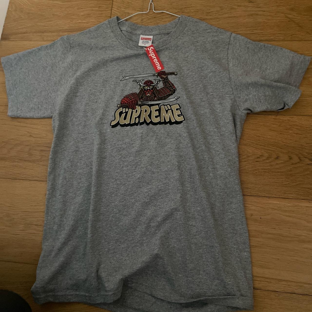 Supreme samurai tee - grey Bought from supreme... - Depop
