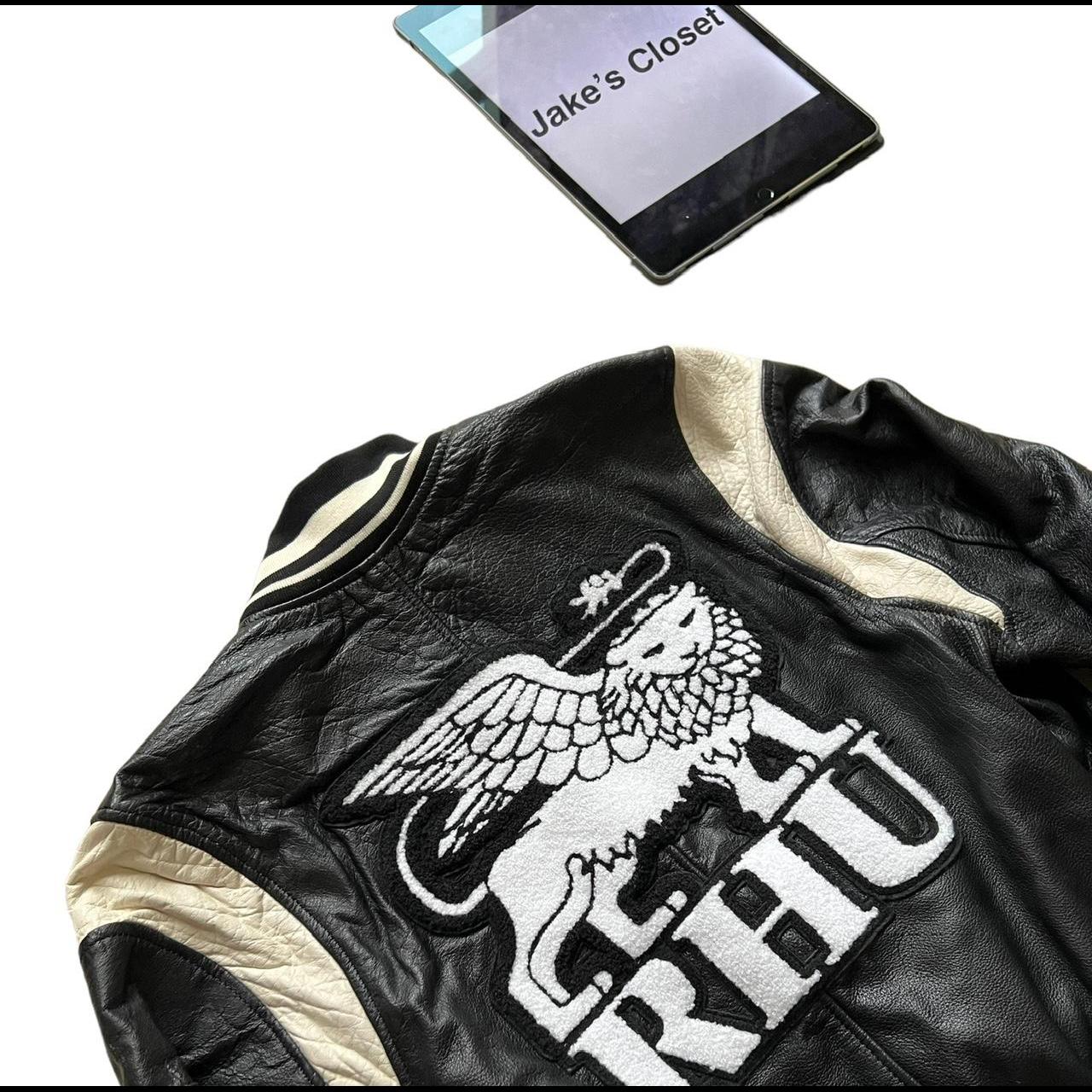 Zara Rhude Leather Varsity Jacket Size Small Perfect... - Depop