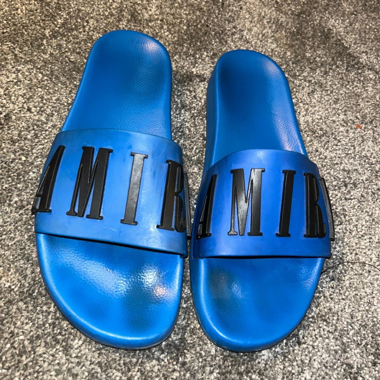 Amiri sliders 8/10 condition Payed £250 Size 9... - Depop