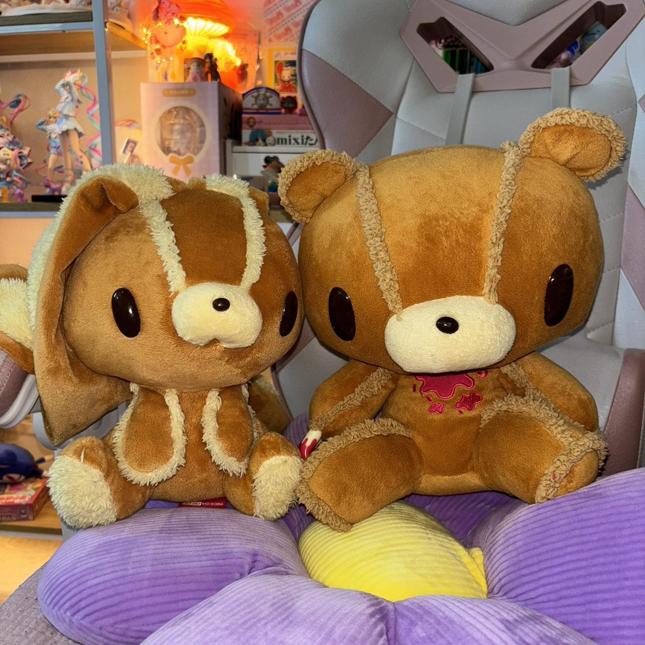 Faux Fur Chax Bunny and Gloomy Bear. They both have... - Depop