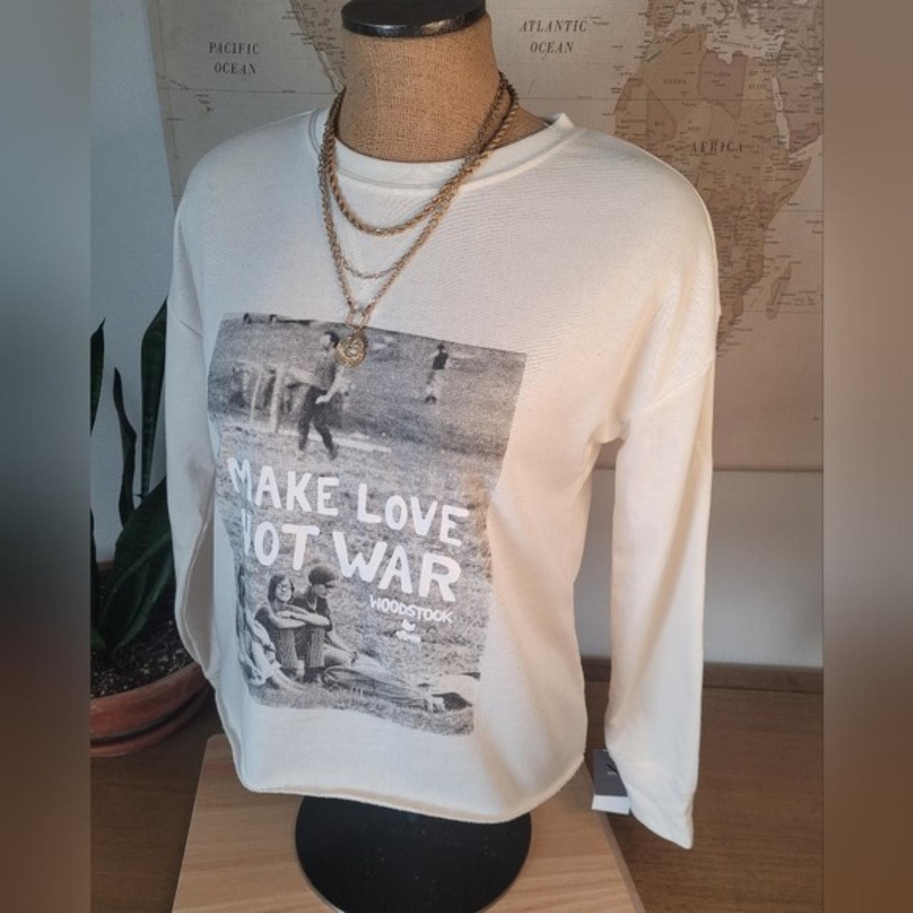 Grayson Threads Black Women's Cream and Grey Sweatshirt | Depop