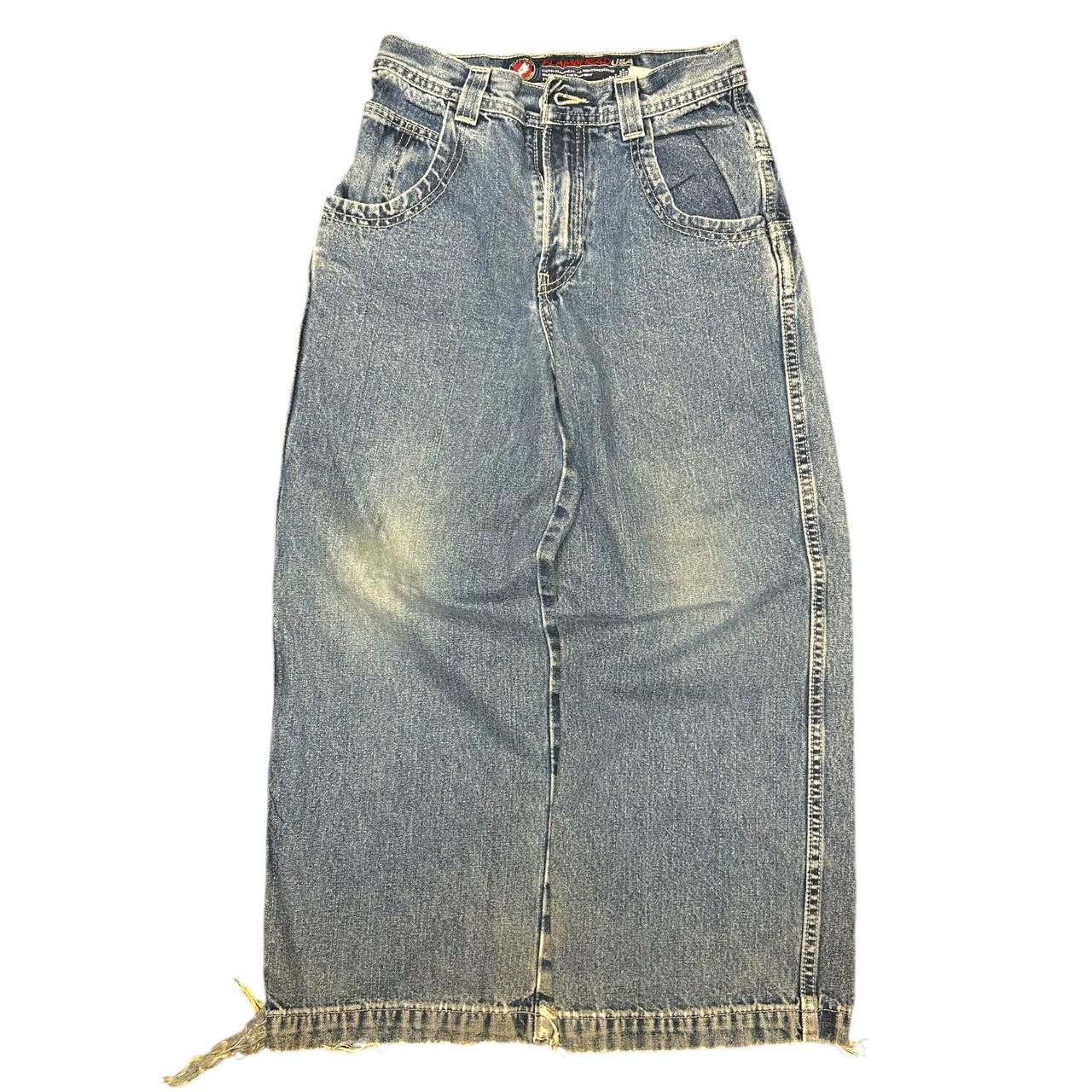 #Flamehead #Jnco 90’s jeans. Embroidered back pocket... - Depop