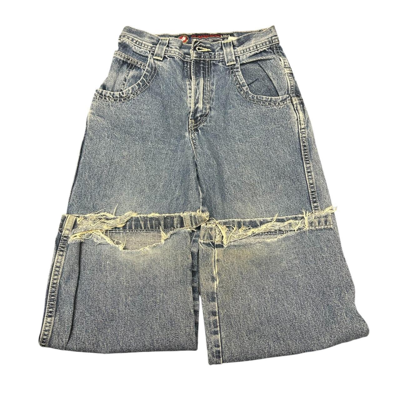 #Flamehead #Jnco 90’s jeans. Embroidered back pocket... - Depop