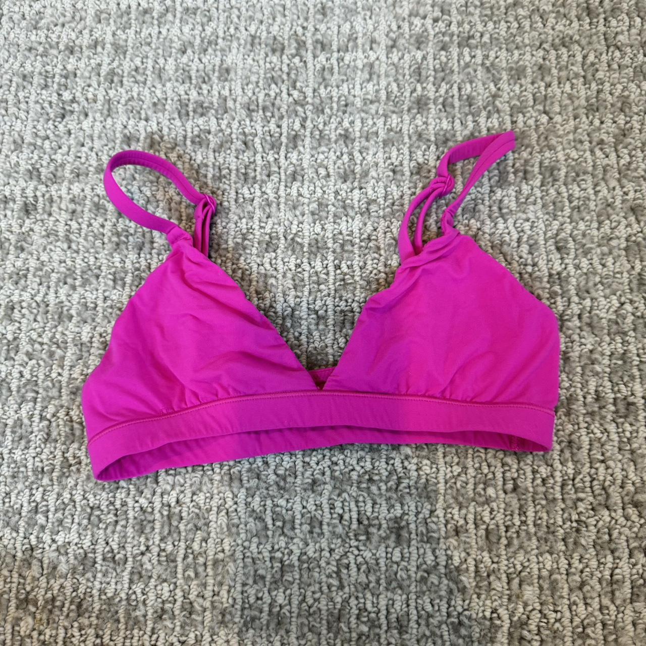 hot pink bra from skims with adjustable straps. the... - Depop