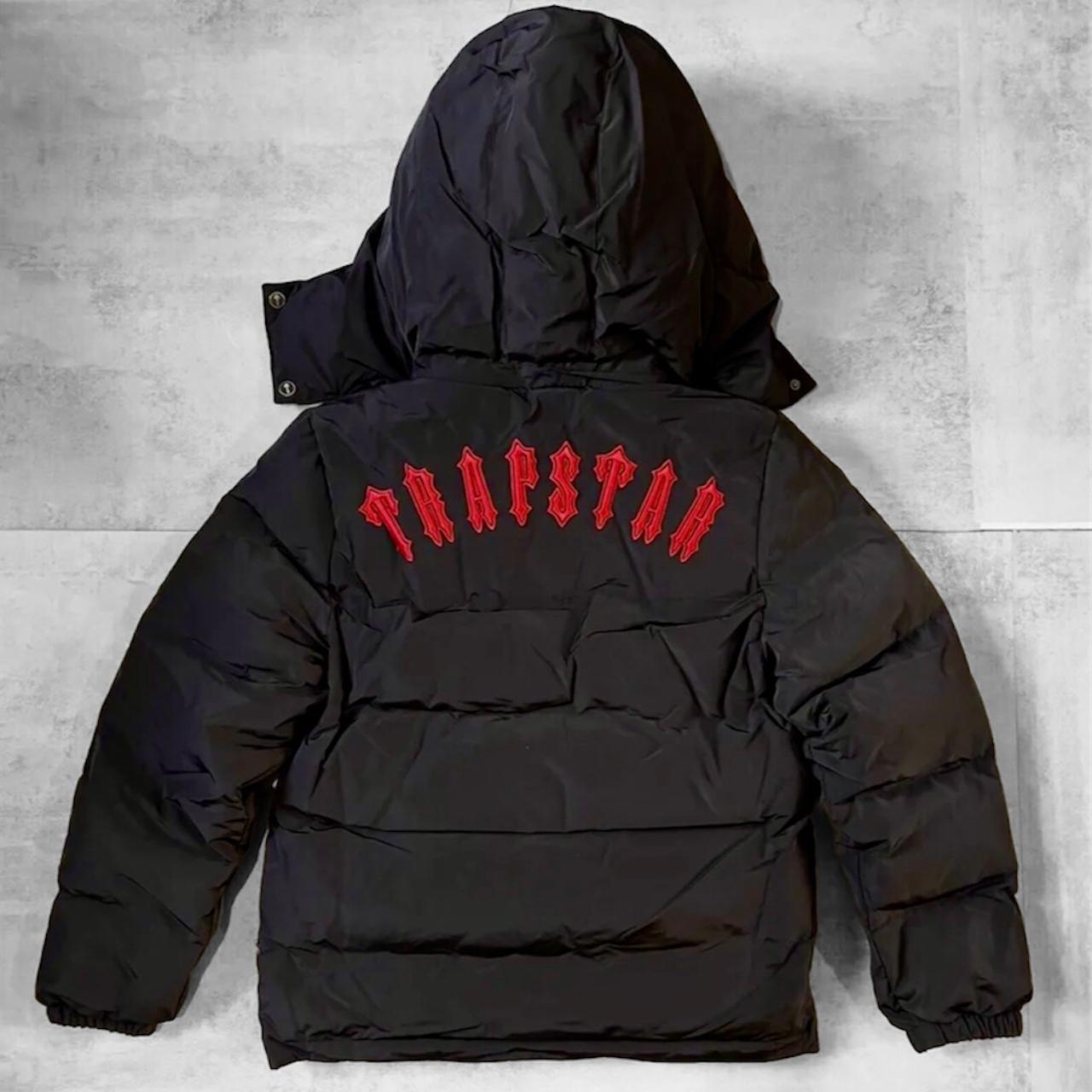 Brand New Trapstar Irongate Black and Red Puffer... - Depop