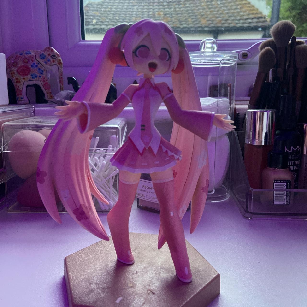 Pink anime figure not that big - Depop