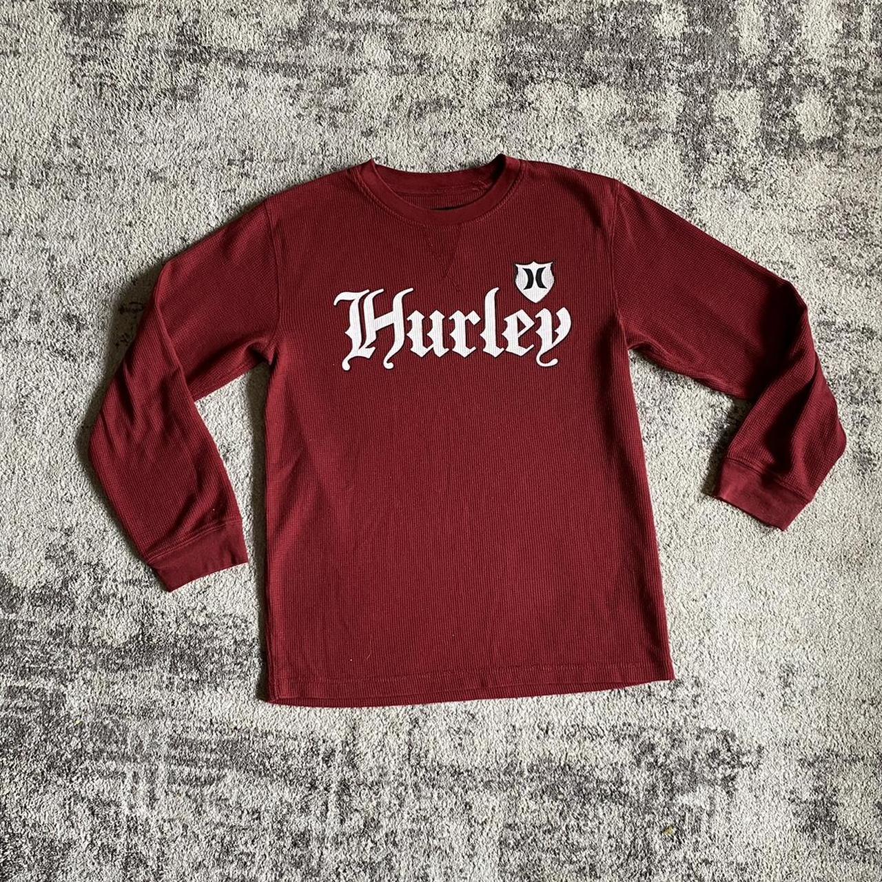 Hurley Men's Red and White Shirt | Depop