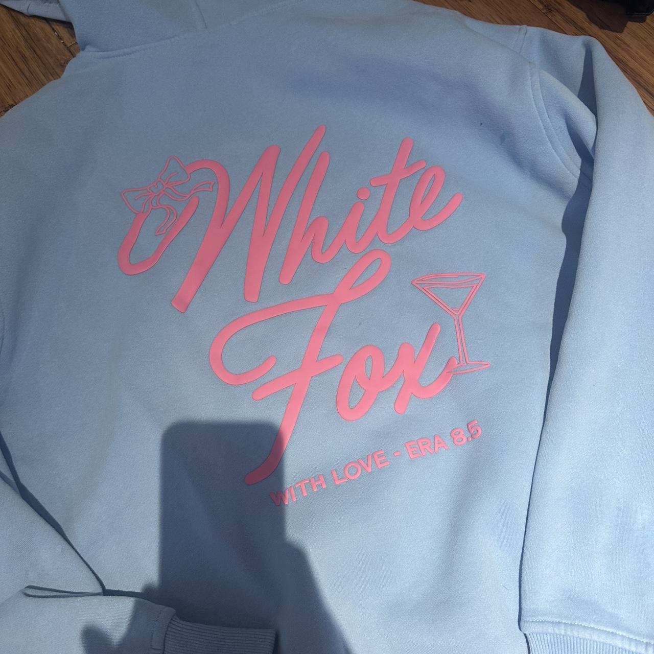 White fox hoodie Super cute Worn once Size... | Depop