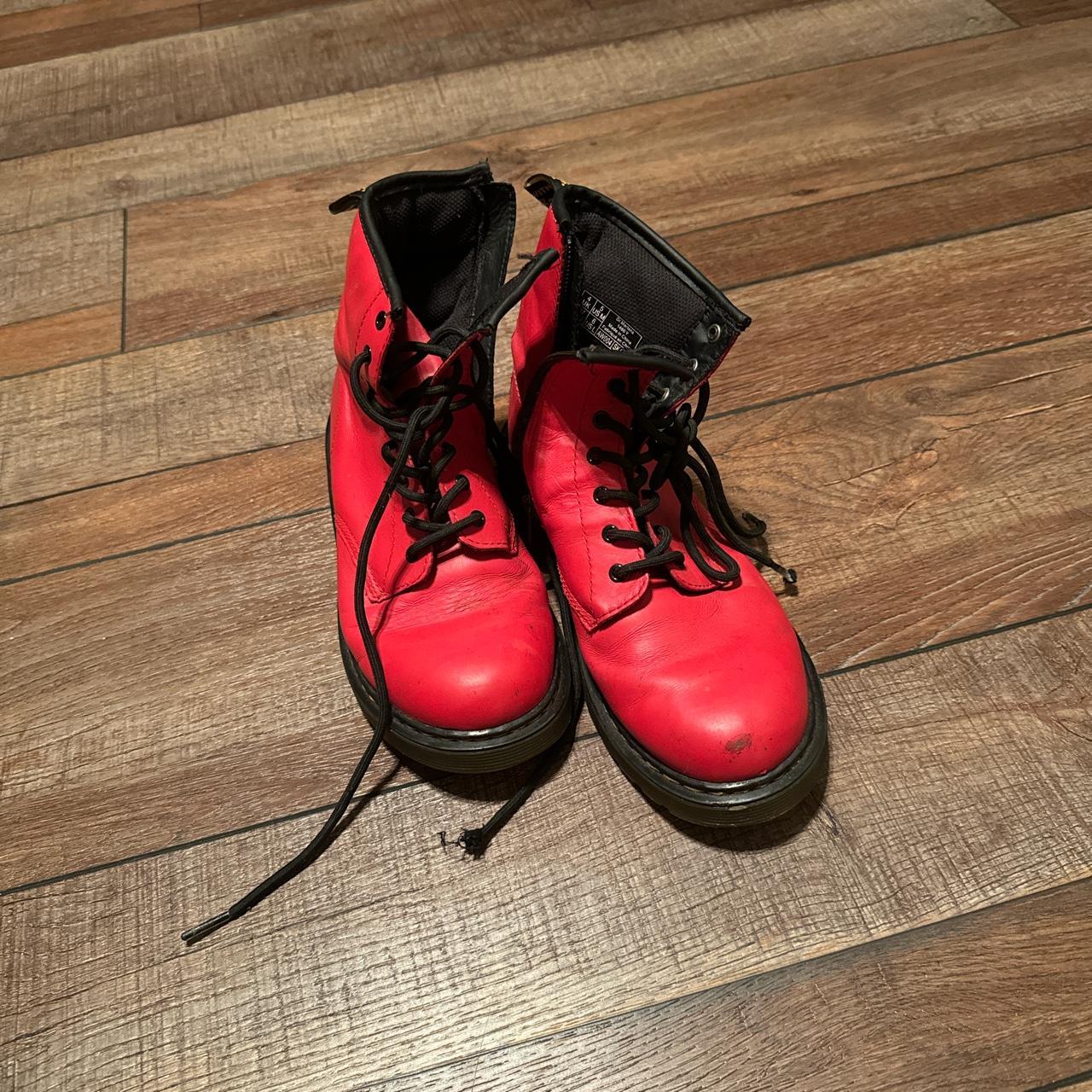 Bright red docs🍒🍒They are sorta broken in. They... - Depop