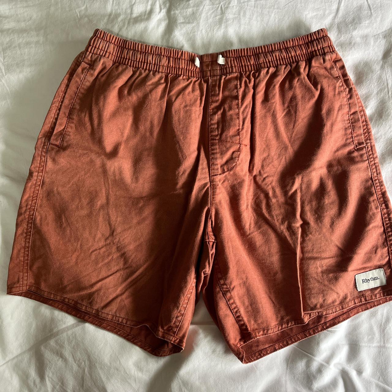 Men’s rhythm linen shorts. Size 32 Worn but good... - Depop