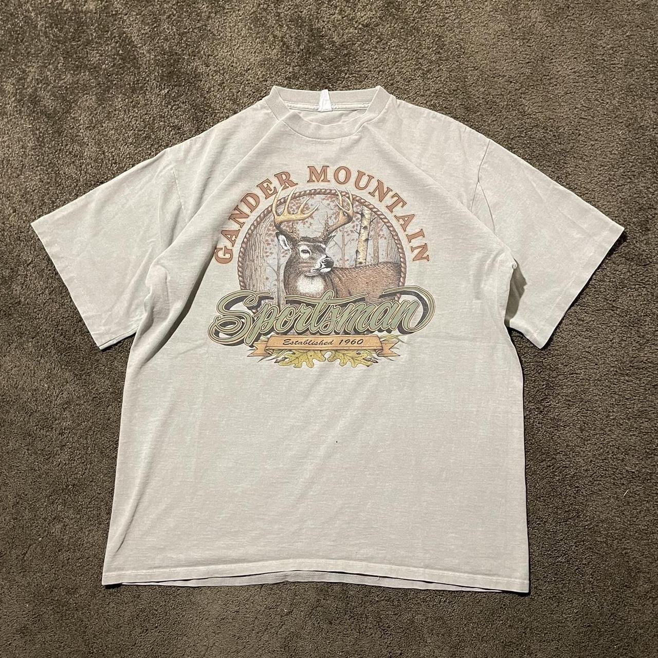 1990s Gander Mountain single stitch t shirt with a... - Depop