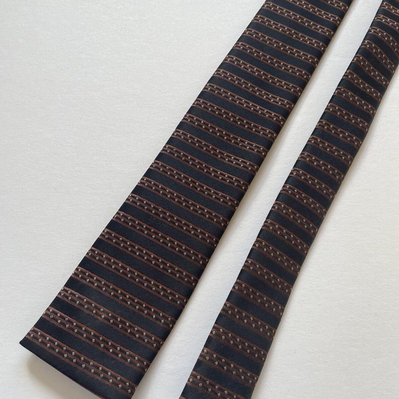 Keynote brown patterned tie tricel fibre necktie. - Depop