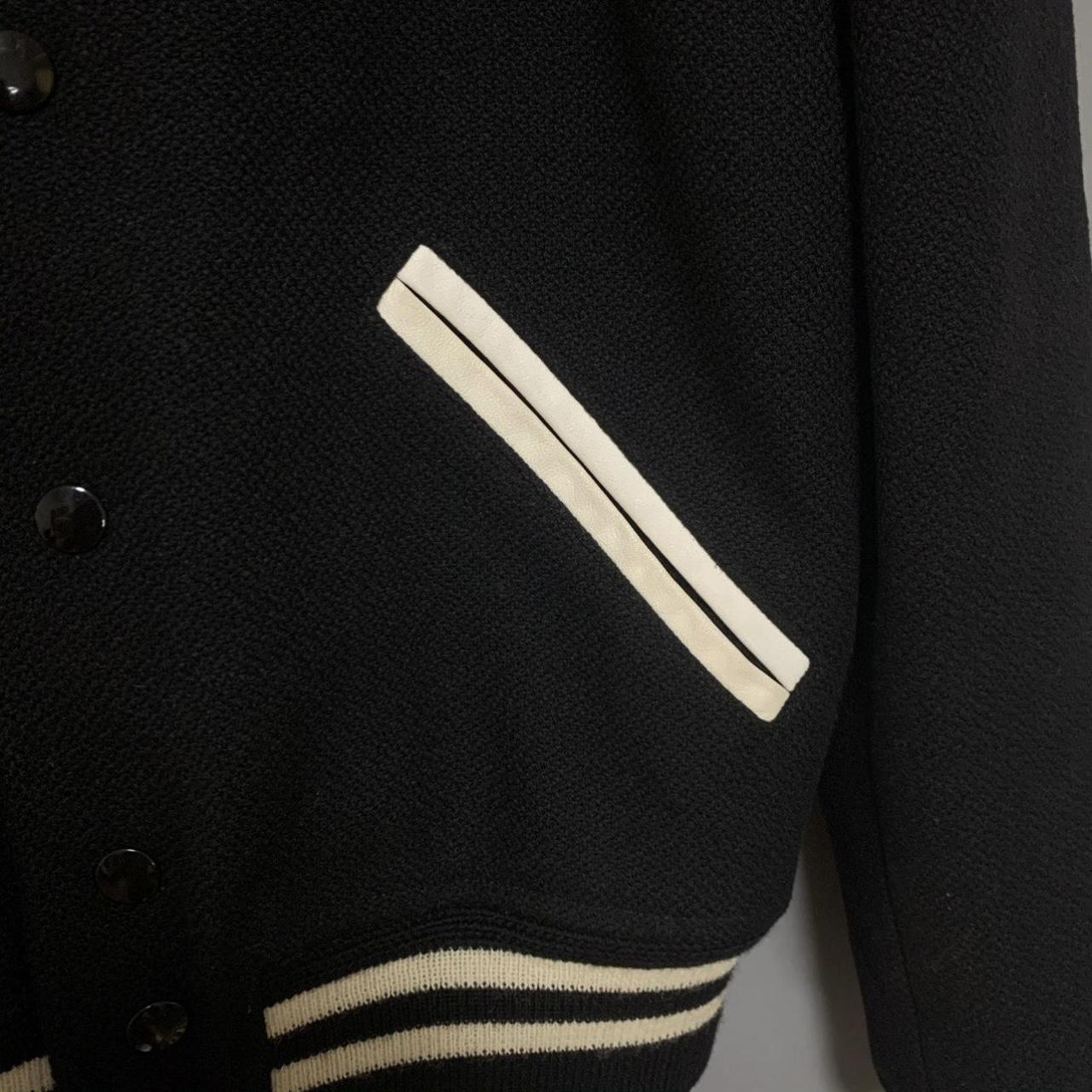 Saint Laurent SLP Teddy Baseball Jacket Size F36... - Depop