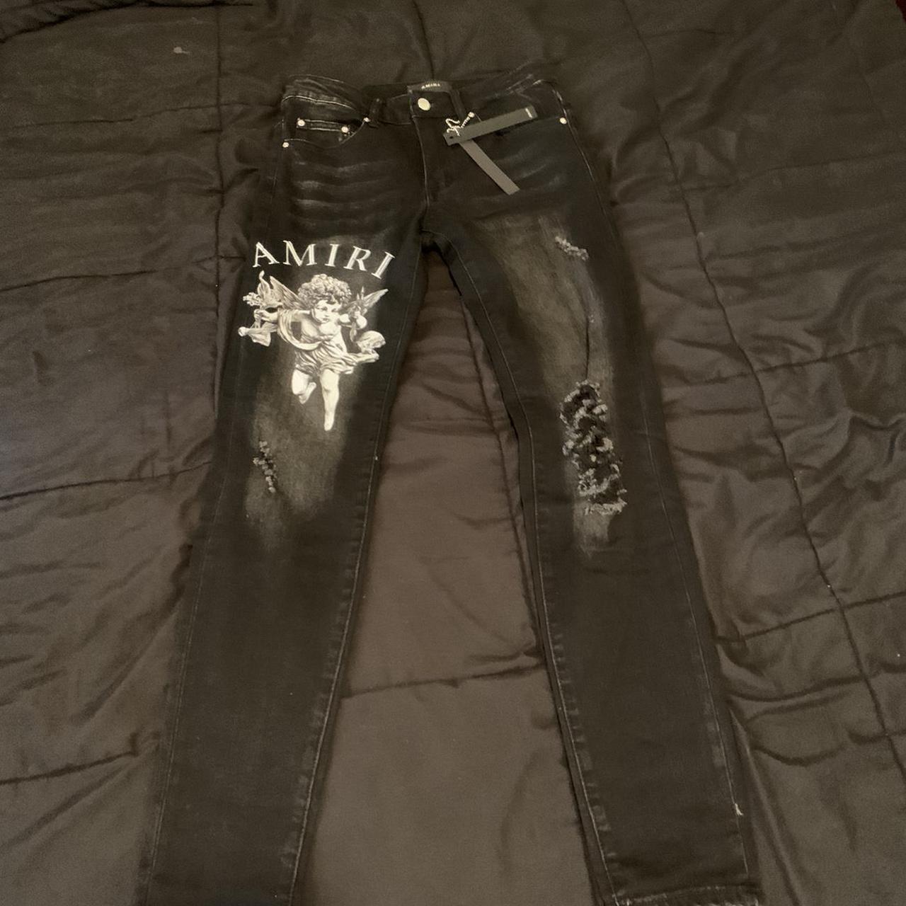 Amiri Baby Cupid jeans size 28, worn a few times but... - Depop