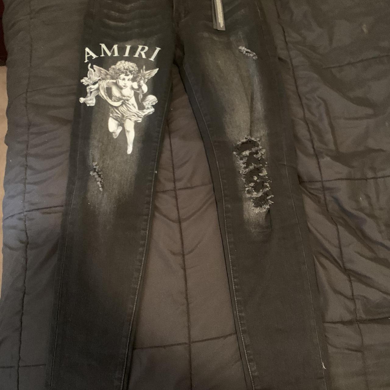 Amiri Baby Cupid jeans size 28, worn a few times but... - Depop