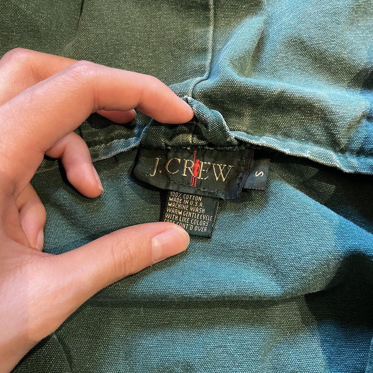 J.Crew Jacket in teal // $28 -rips on cuffs of... - Depop