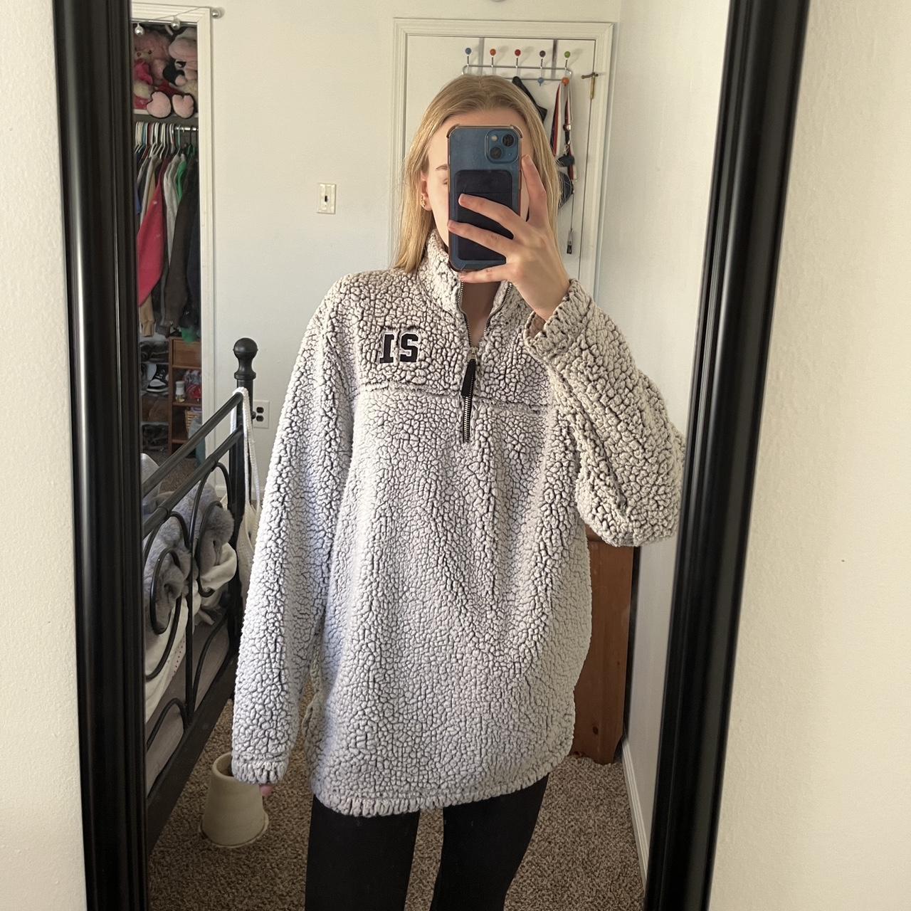 Fluffy Half-zip Pullover - Depop