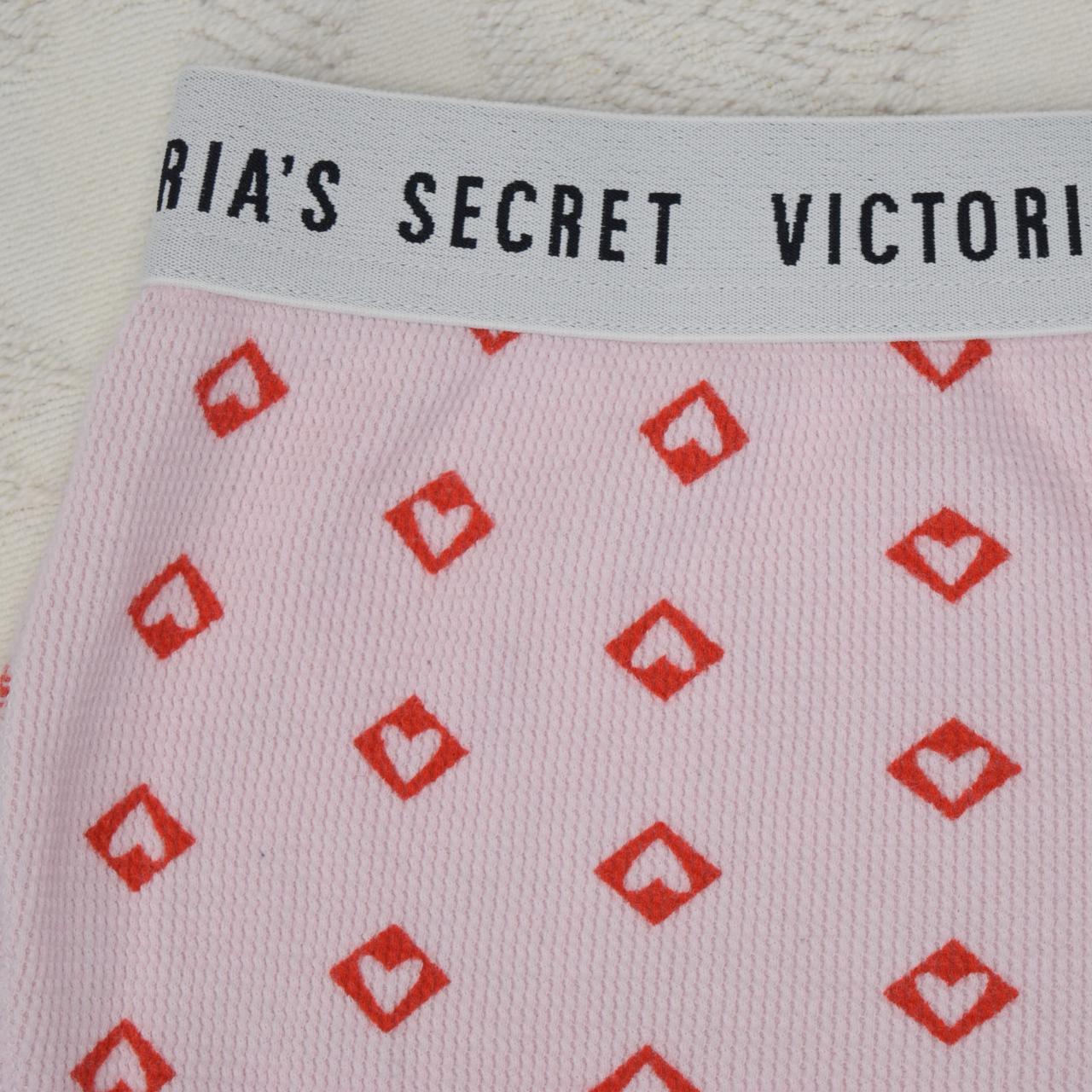 Victoria Secret Logo Boxer Lounge Sleep Booty Shorts... - Depop