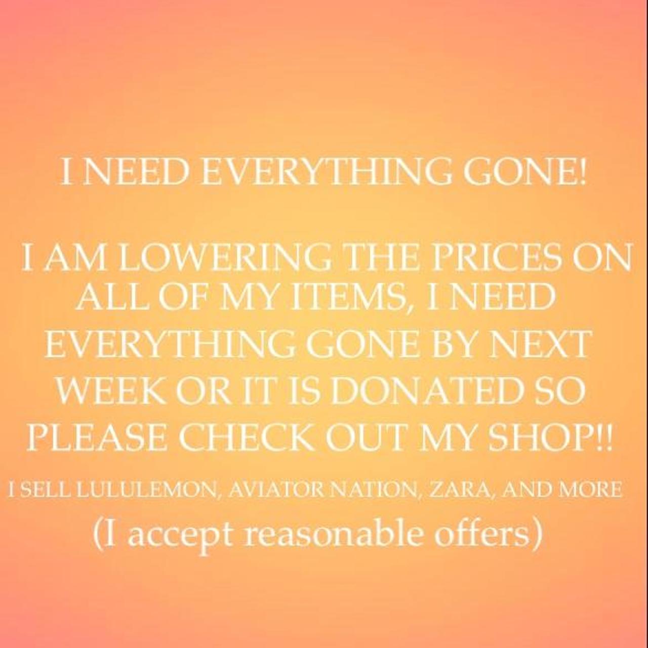 PLEASE CHECK OUT MY SHOP!!! I NEED EVERYTHING GONE!!... - Depop