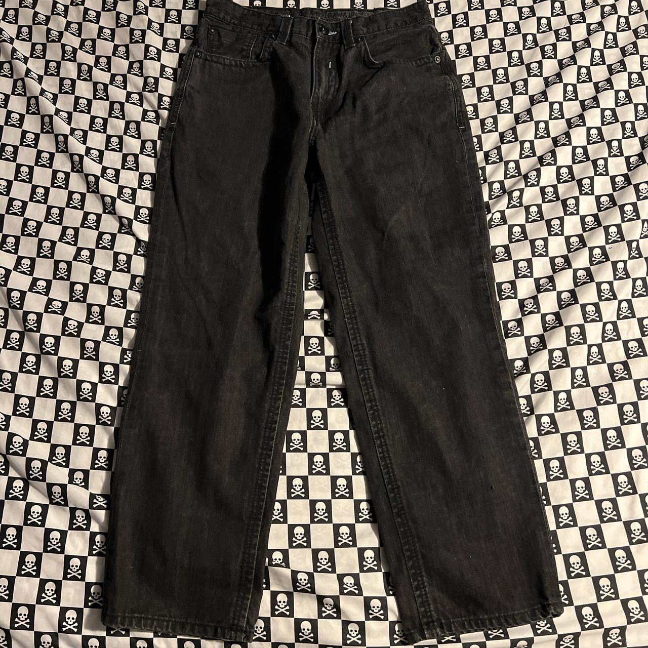 W32 L30 Embroidered black Ecko jeans #Y2k #Baggy... - Depop