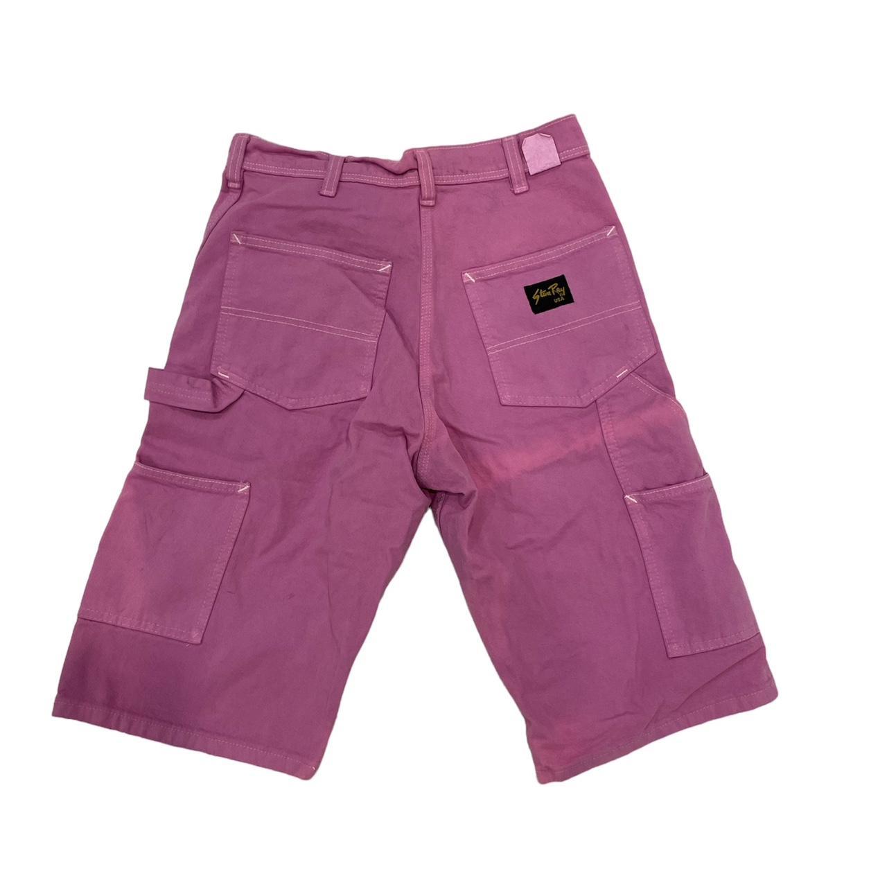 Stan Ray Pink Carpenter Jorts Vintage 90s #y2k... - Depop