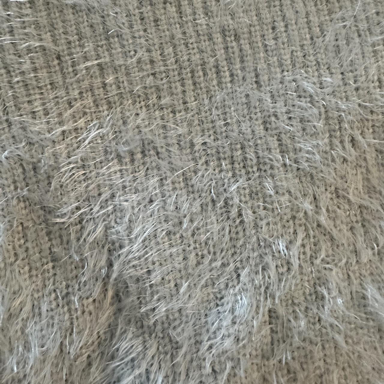 Fluffy sweater-Light blue. Soft fluffy sweater. Size... - Depop