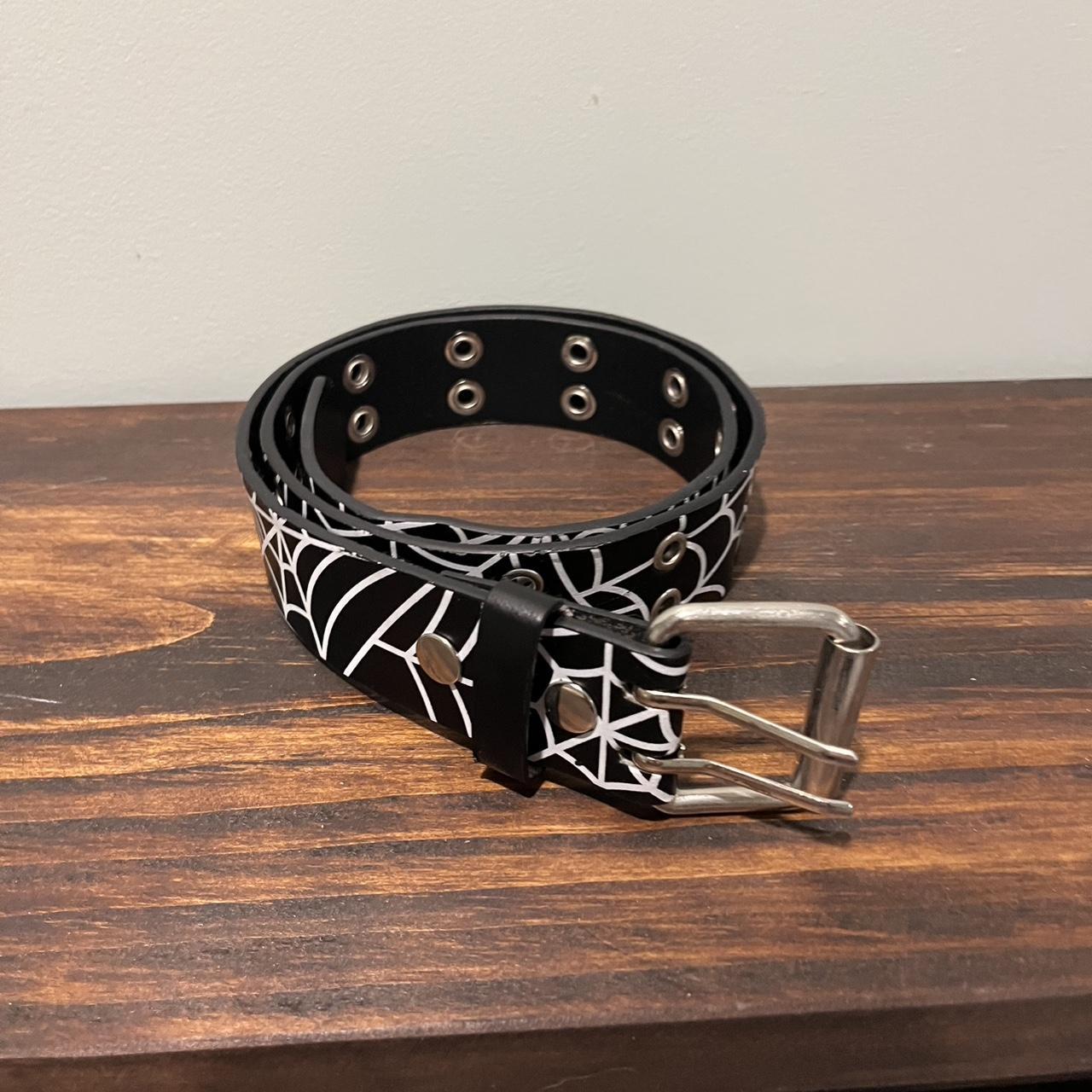 Spider web belt 😍 perfect condition!! Size M... - Depop