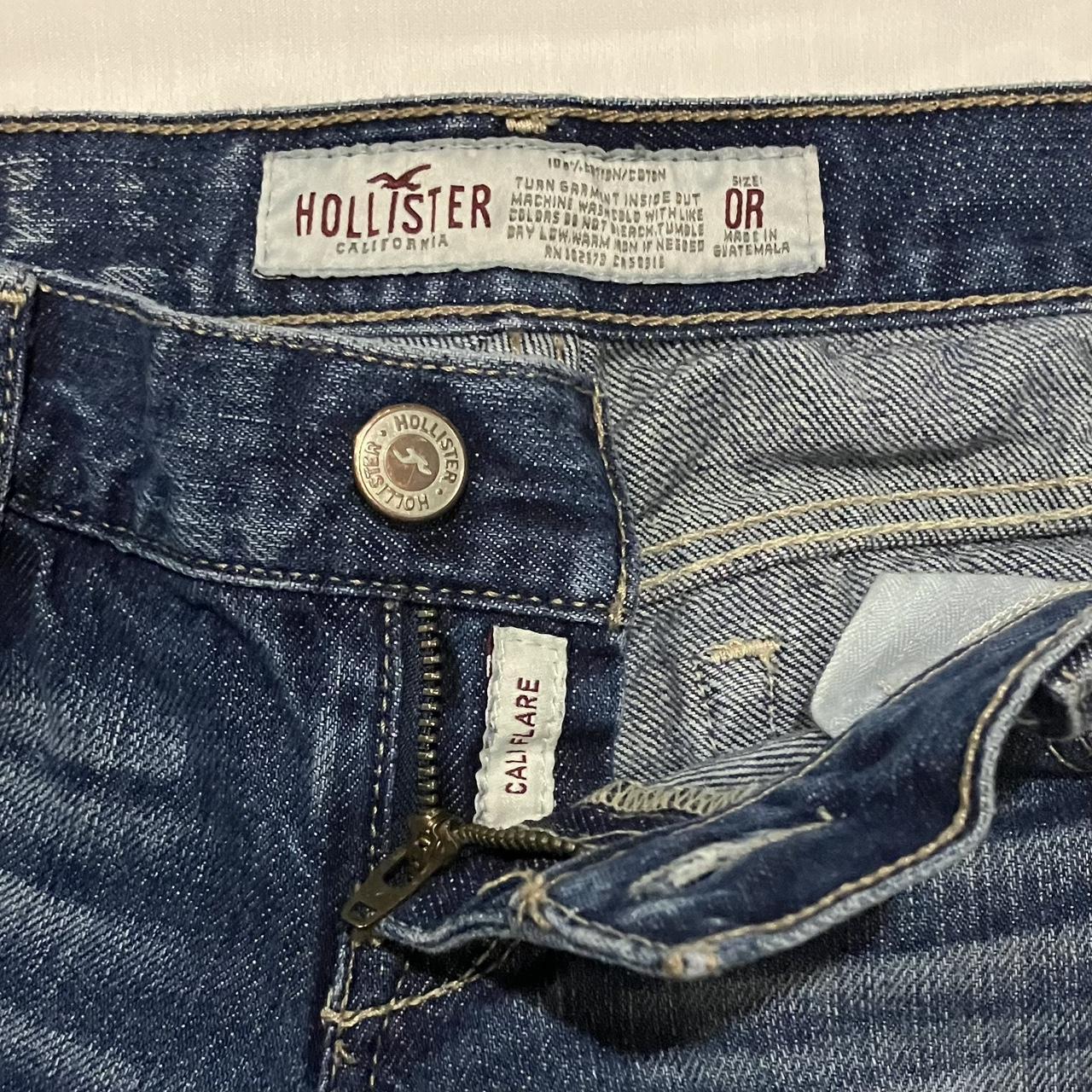 Hollister low rise cali flare jeans ultra-low rise... - Depop