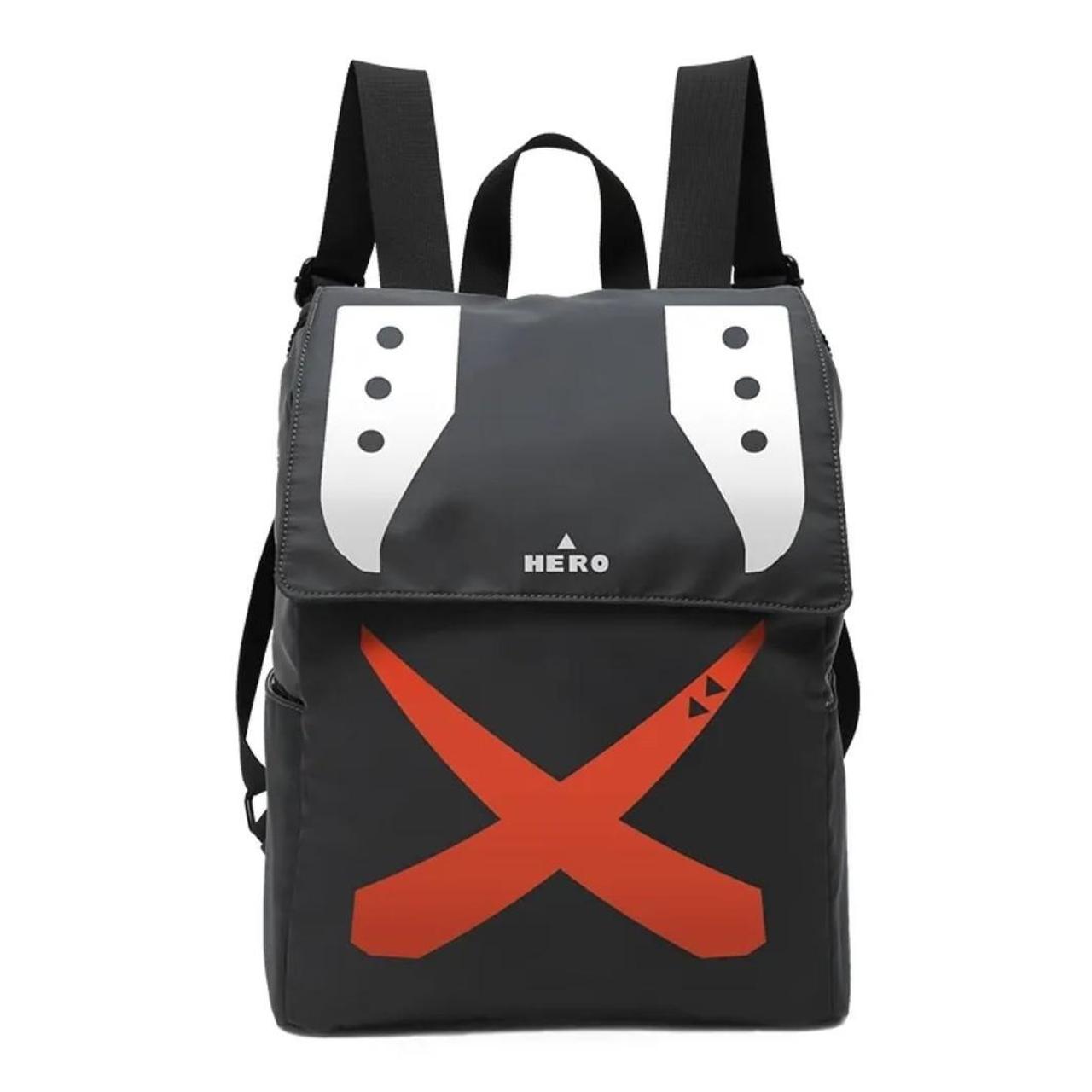 My hero acadamia bakugo backpack Magnetic closure... - Depop