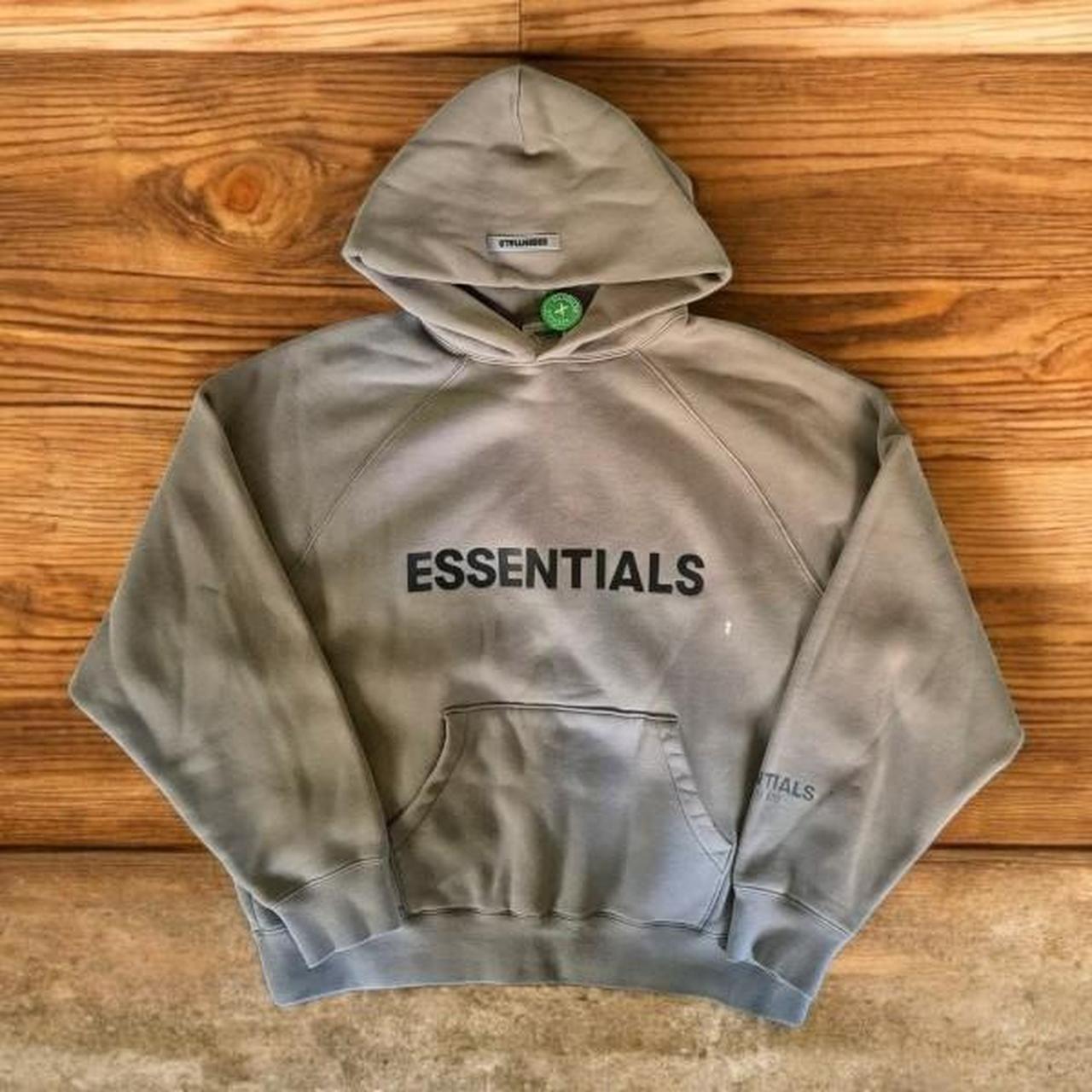 Essentials Brown Fear Of God Hoodie - Size... - Depop