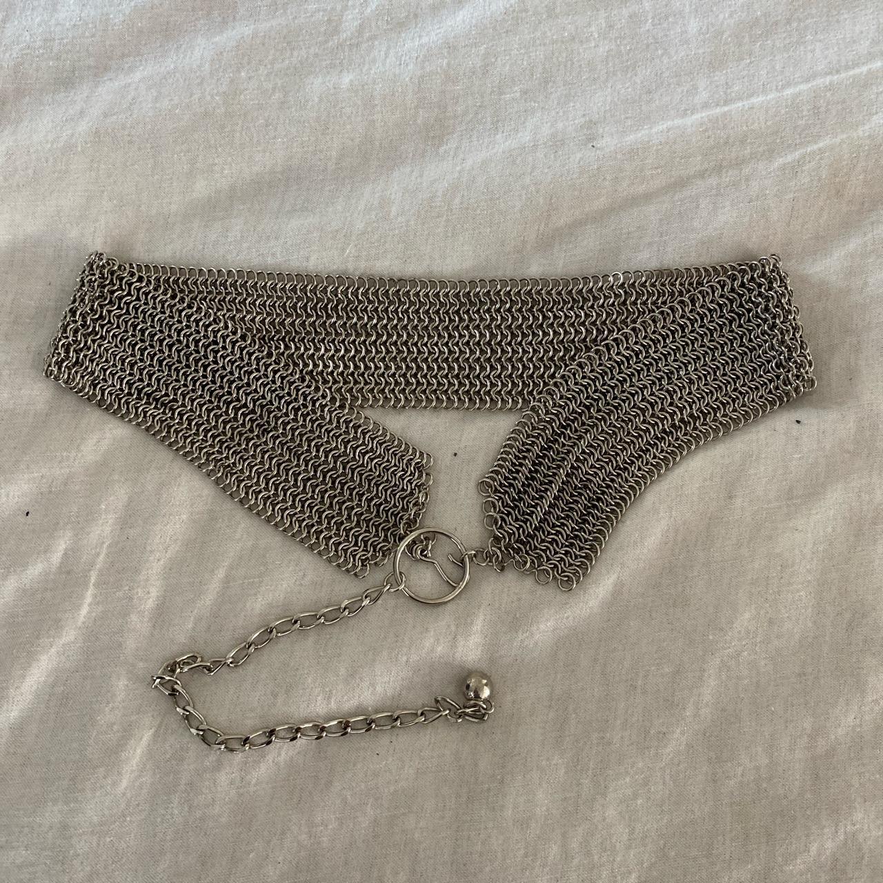 Vintage Y2K Silver chain link belt I got this 1999... - Depop