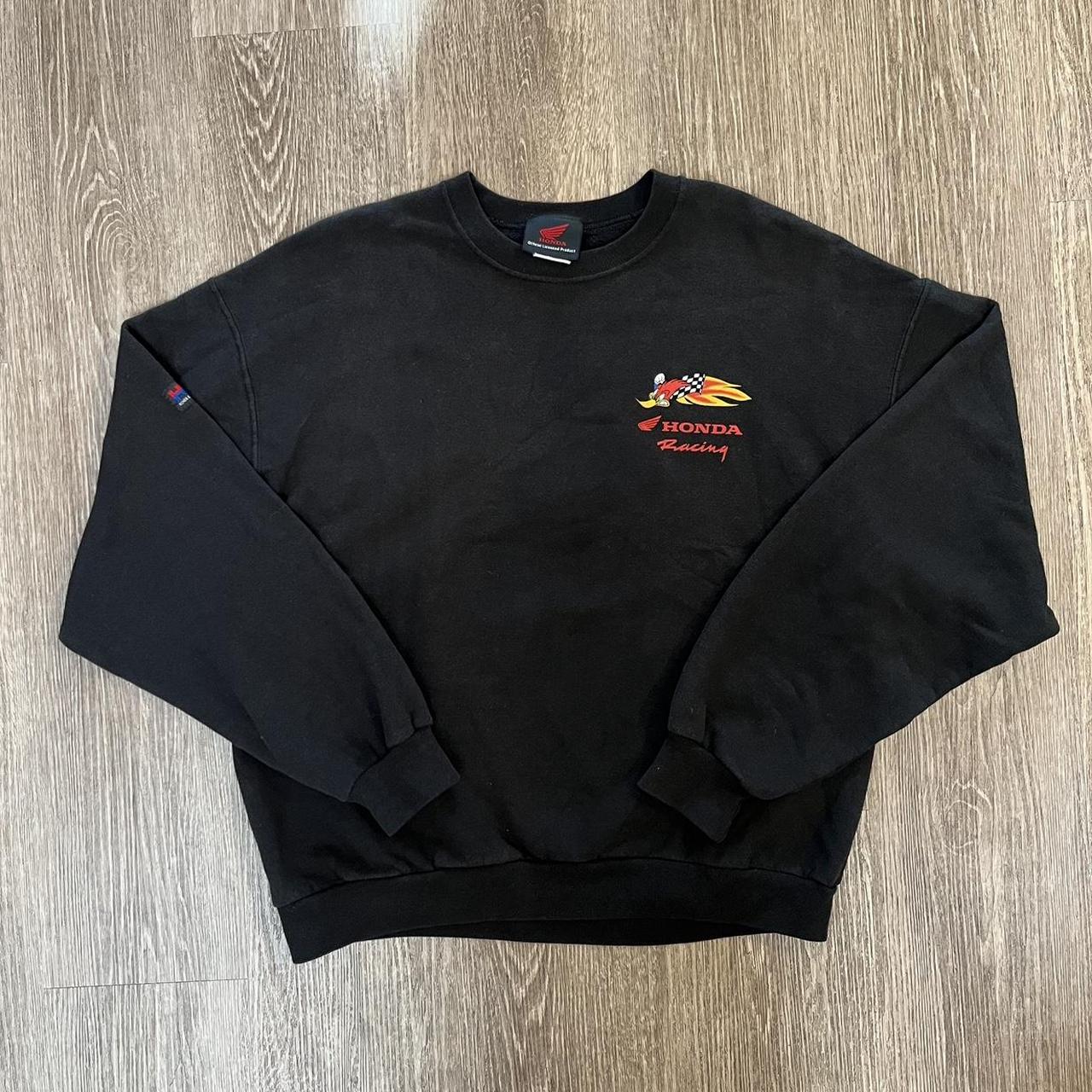 Vintage 90s Honda Racing Woody Woodpecker Crewneck... - Depop