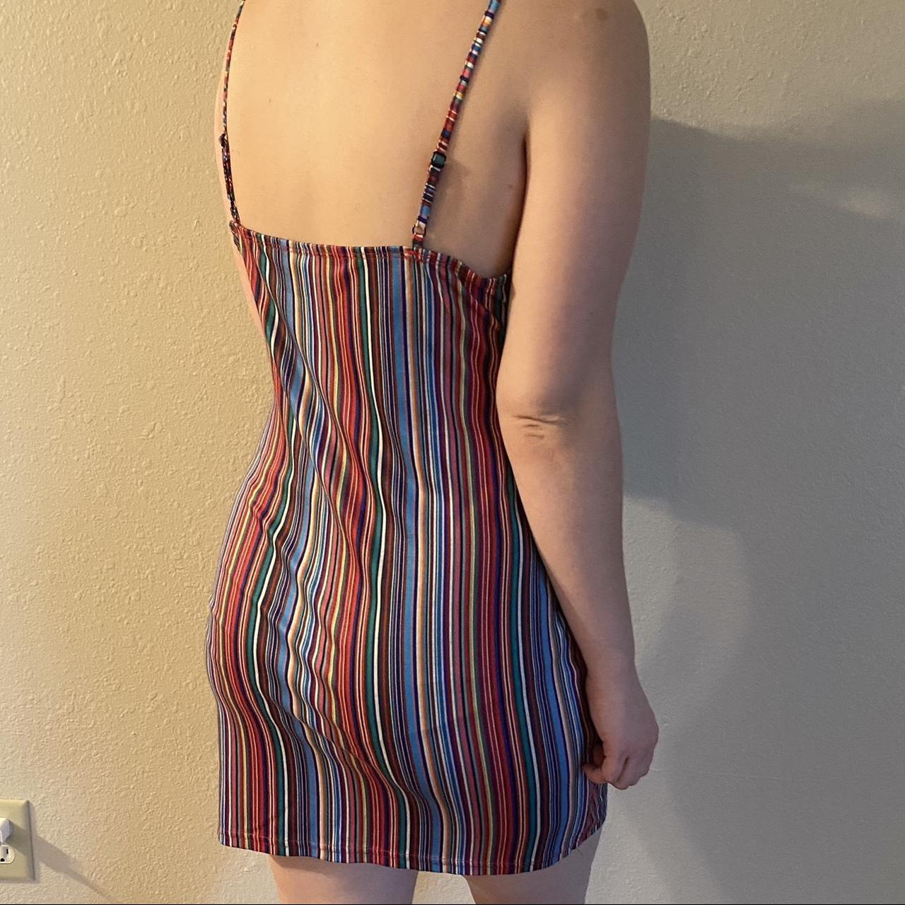 •Multi color striped dress •Shipping included | Depop