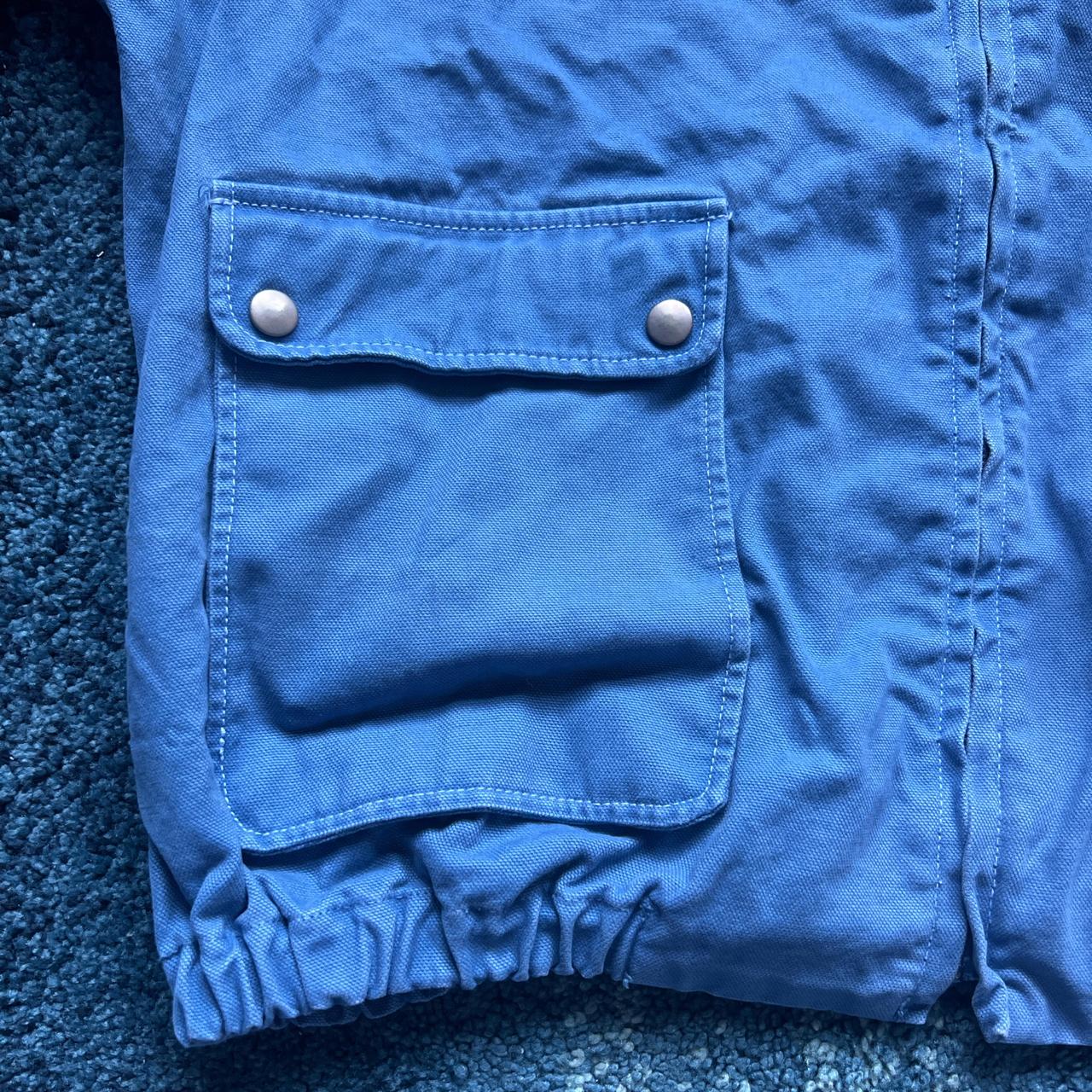 Blue Zara work jacket size medium but fits more like... - Depop